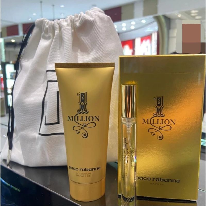 ORIGINAL Travel Set Paco Rabanne One Million EDT 10ml for Men💕 | Shopee ...