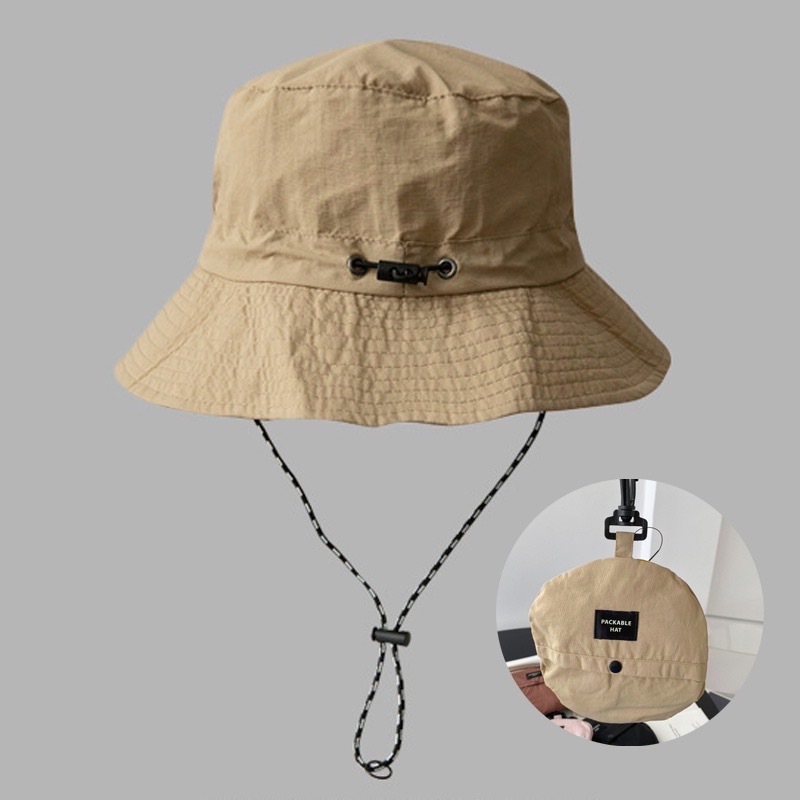 Topi Hiking Waterproof Packable Hat Foldable Camping Hat Outdoor Bucket ...