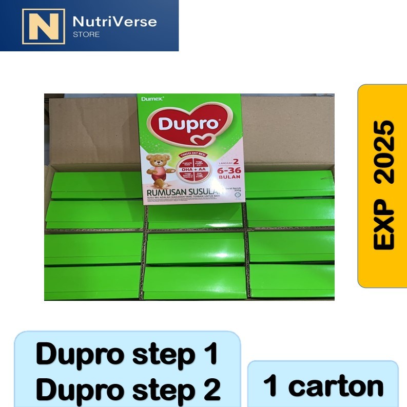 EXP 2025 DUPRO STEP 1 / STEP 2 300g x12 (1CARTON) | Shopee Malaysia