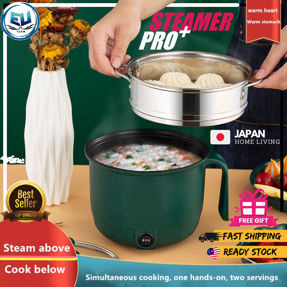READY STOCK》JAPAN Mini Cooking Pot Electric Rice Cooker 1.8L Steam Rice ...