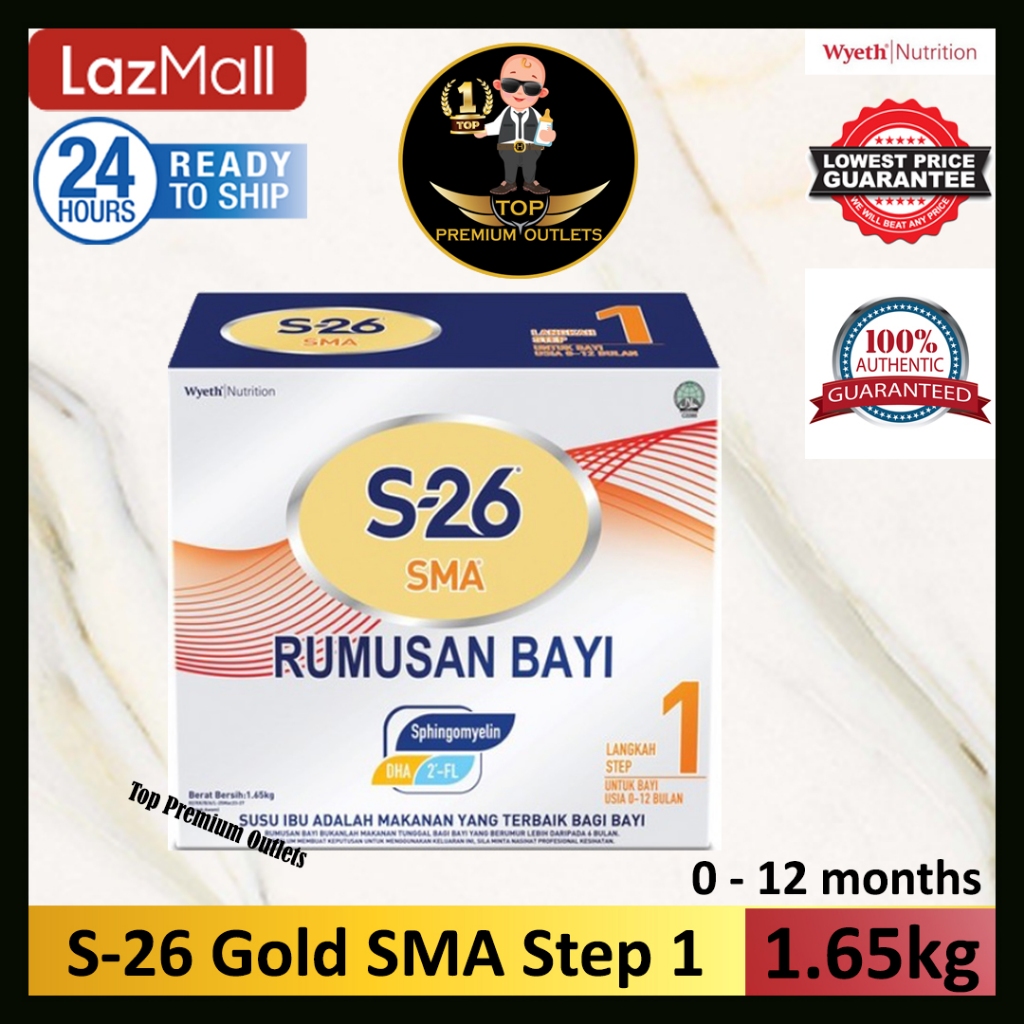 S26 Gold SMA Step 1 (1.65kg) Exp: 01/2026 (Wyeth) | Shopee Malaysia