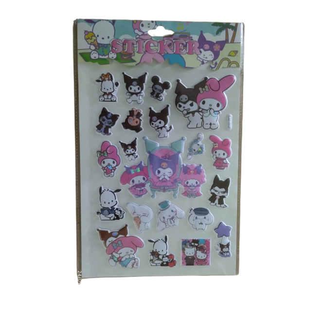 MELODY KUROMI HELLO KITTY MIX 3D STICKERS | Shopee Malaysia