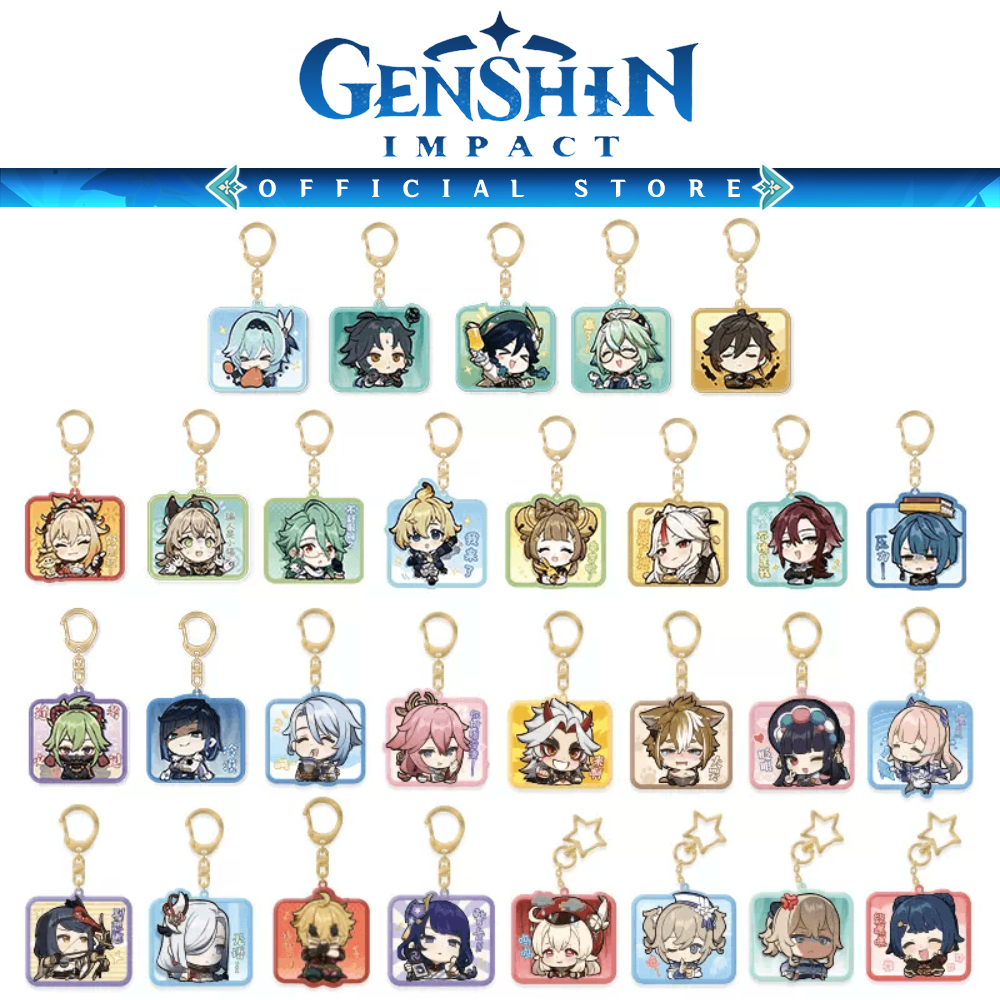 miHoYo Genshin Impact Acrylic Keychain Chibi Series Vol 2. | Shopee ...