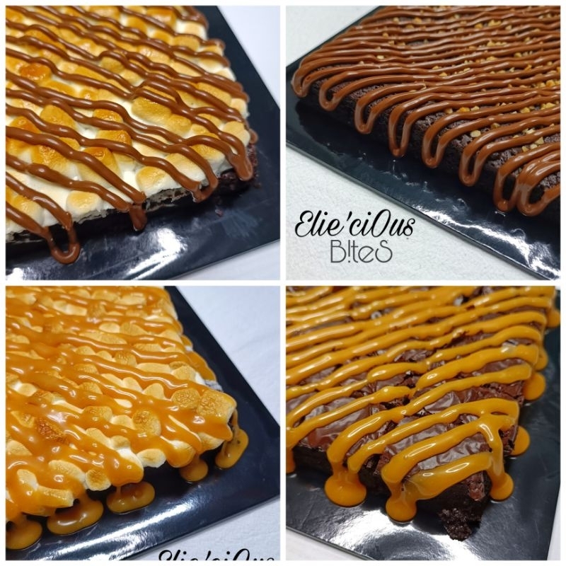 🔥FREE Wish Note🔥Premium 6 Inch Chocolate Fudgy Brownies by Elie'cious ...