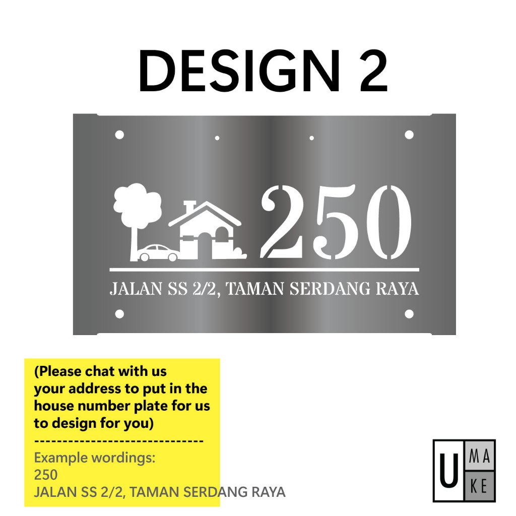 (Solar LED + Stainless Steel) Solar House Number Plate Customized ...