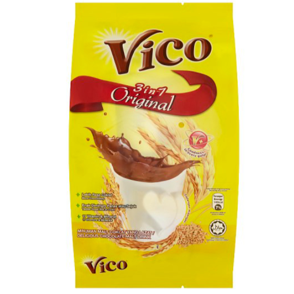 [FS NO SABAH SARAWAK] VICO 3IN1 NORMAL ORIGINAL CHOCOLATE DRINK PACKET ...