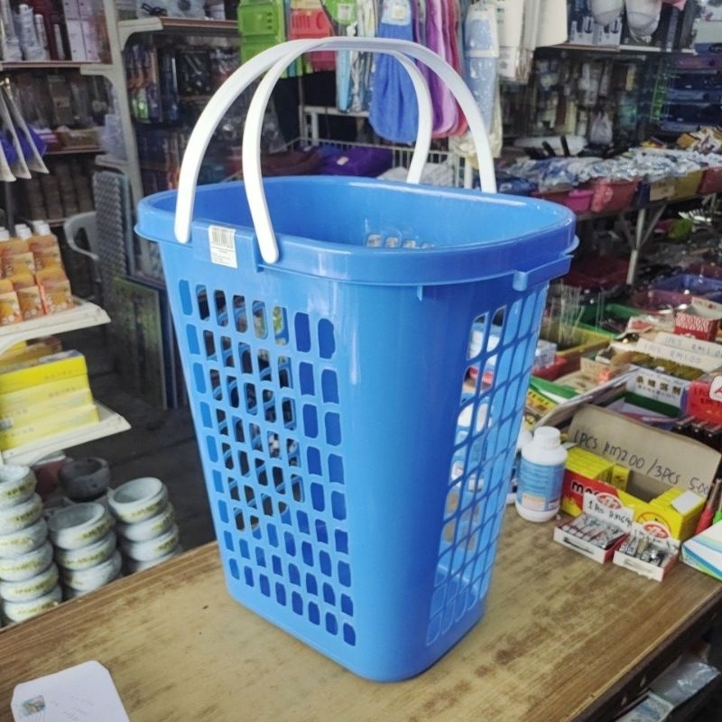 FELTON Laundry Basket With Handle Storage Basket Bakul Dobi Basket ...