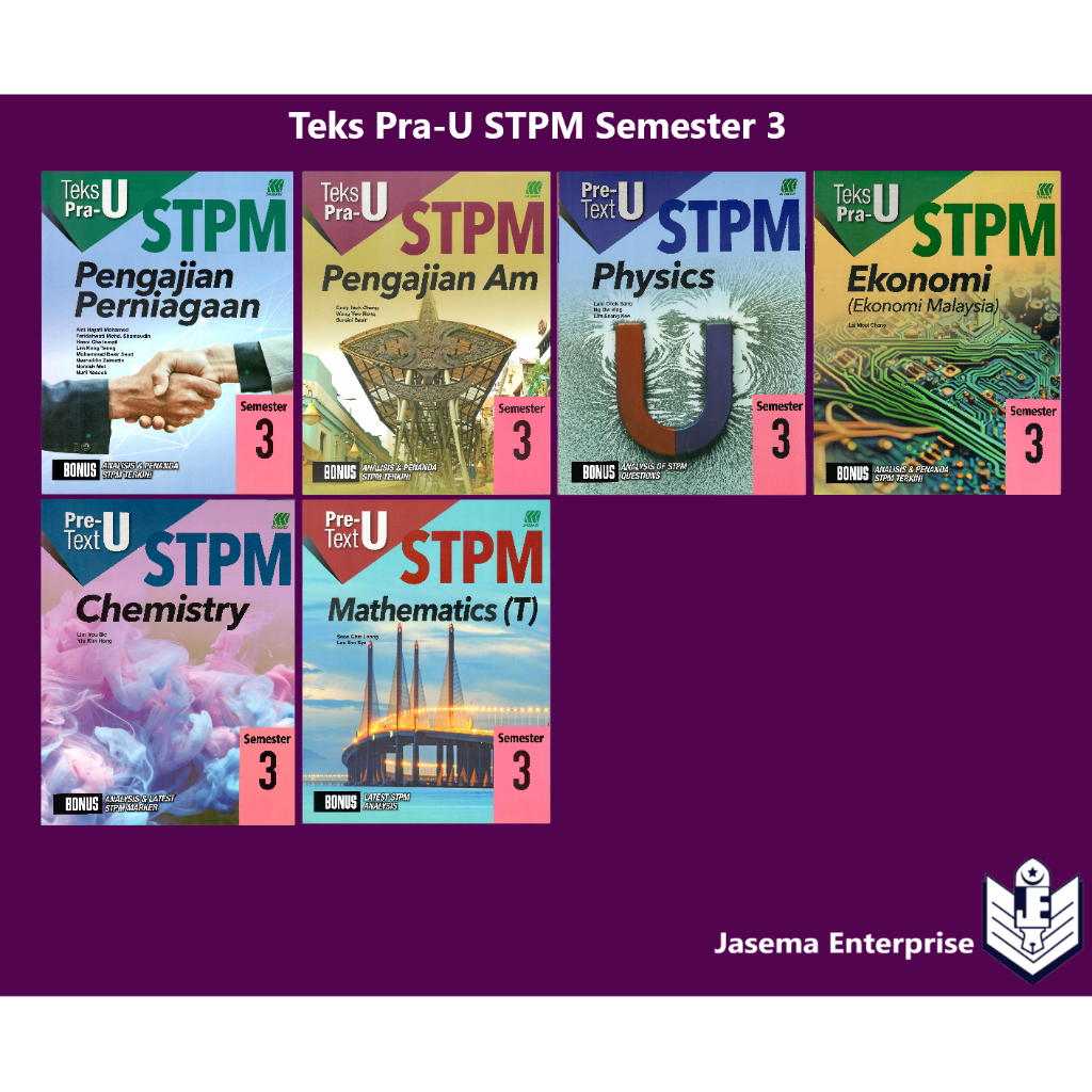 Teks Pra-U STPM Semester 3 Mathematics | Chemistry | Ekonomi | Physics ...