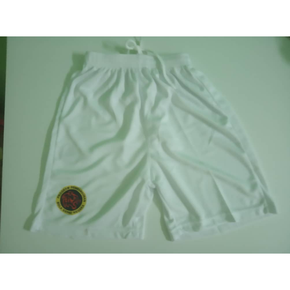 SELUAR PENDEK MICROFIBER PUTIH LOGO NFDP (BUDAK HINGGA DEWASA) | Shopee ...