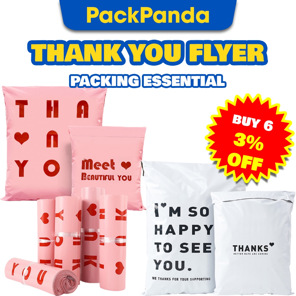 PackPanda Courier Bag Courier Plastic Bag Plastik Postage Flyer Flyers ...