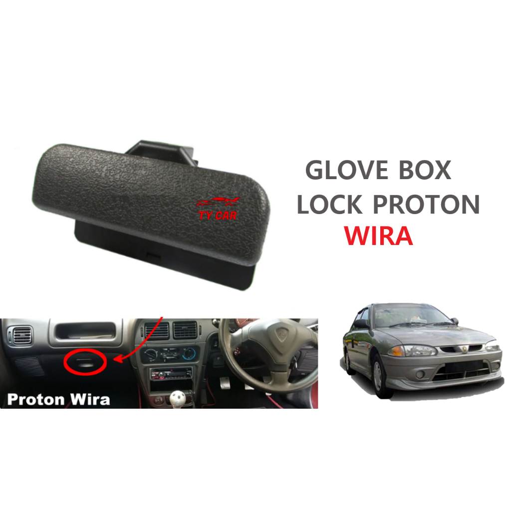 PROTON WIRA DRAWER GLOVE BOX LOCK HANDLE DASHBOARD /READY STOCK Proton ...