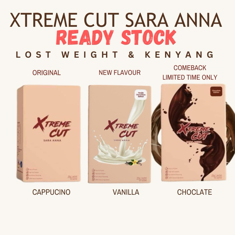 SARA ANNA/ XTREME CUT/ 16 SACHETS/ 1 BOX XTREME CUT LOST 5-10kg ...