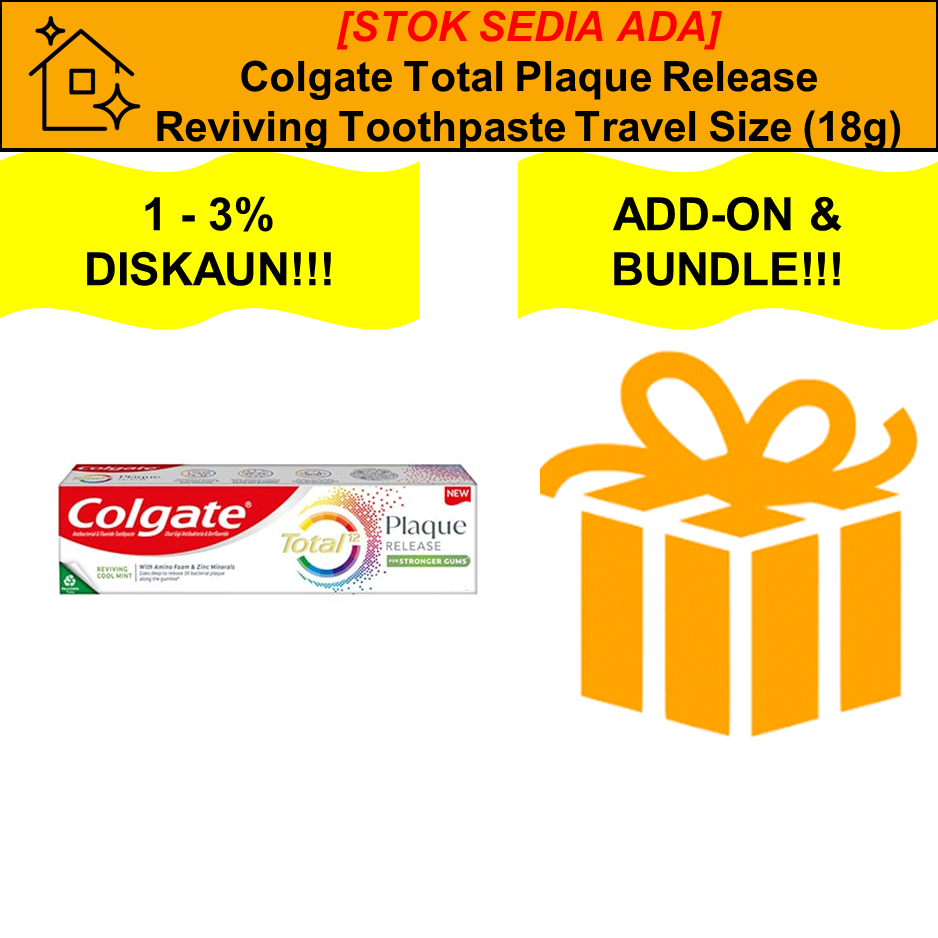 [𝗥𝗘𝗔𝗗𝗬 𝗦𝗧𝗢𝗖𝗞] Colgate Total Plaque Release Reviving Cool Mint ...