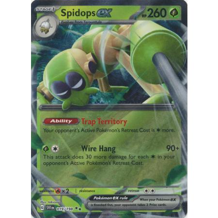 Pokemon TCG Spidops ex - 019/198 - Ultra Rare Scarlet & Violet (Base ...