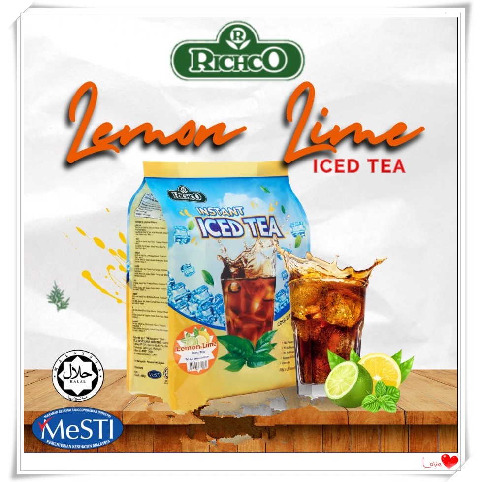 RICHCO FRUIT TEA 1KG HALAL (LEMONGRASS/ LEMON LIME/ PASSION FRUIT TEA ...