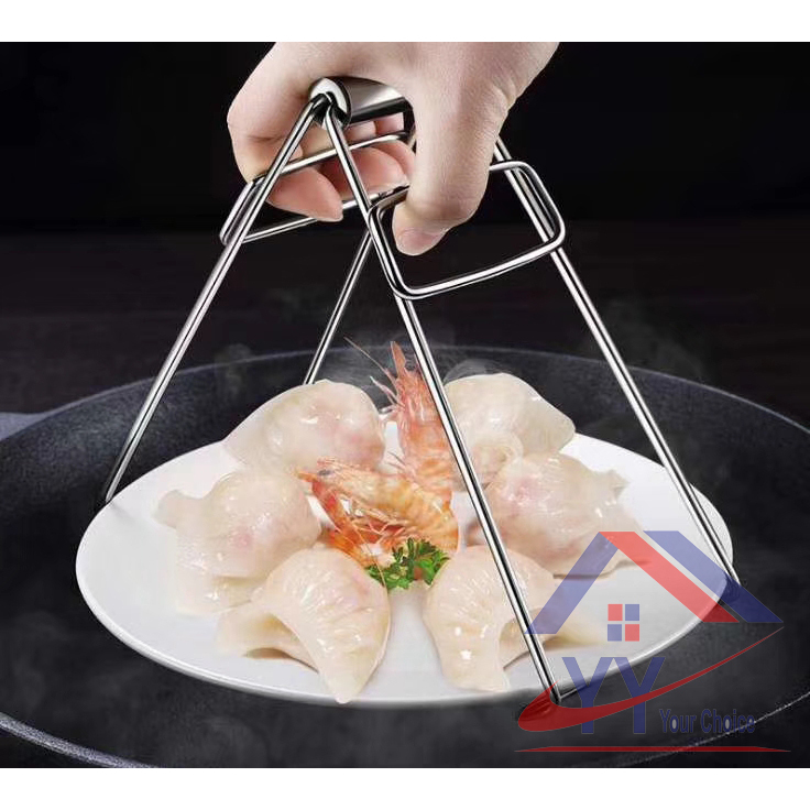 Stainless Steel Plate Gripper/Pencengkam Pinggan/Kitchen Folding Hot ...
