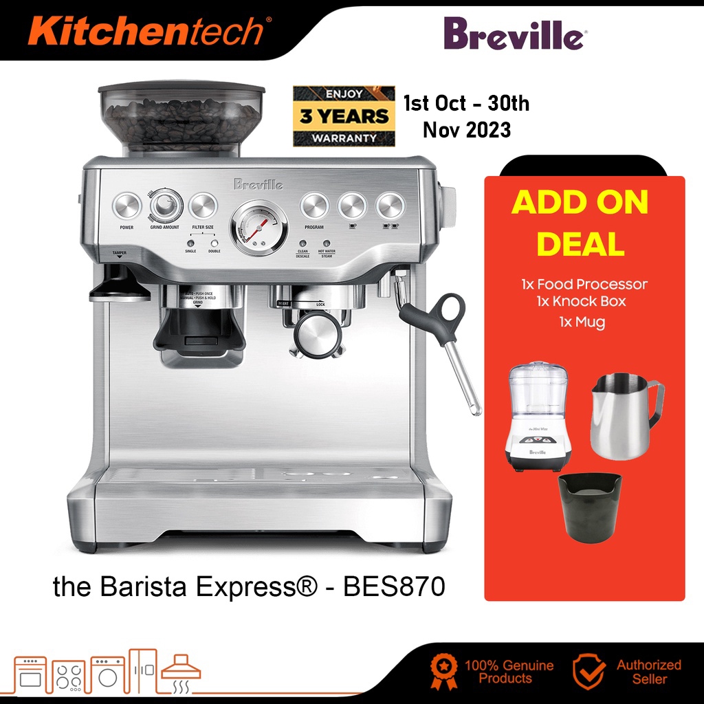 Breville BES870 Barista Express Espresso Coffee Machine Coffee Maker ...