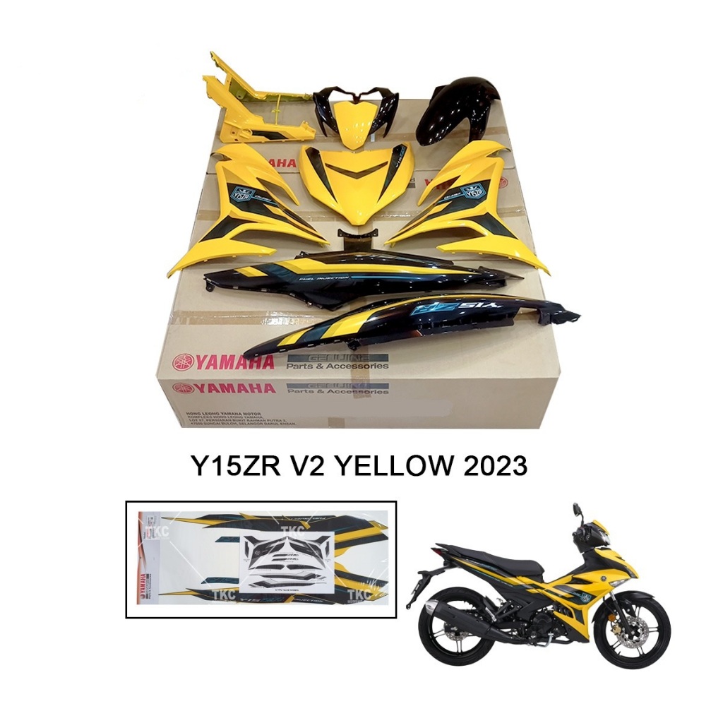 [100% ORIGINAL] Y15ZR HLY BODY SET YAMAHA COVERSET - V5 2023 [ RYC1 ...