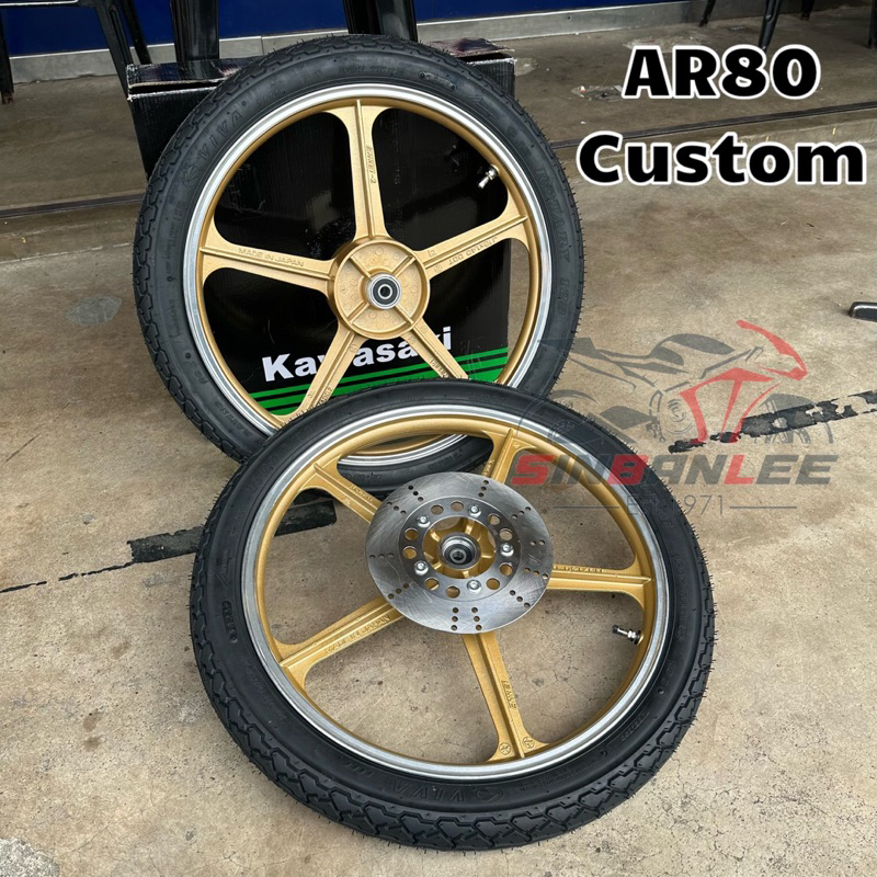 AR80 SPORT RIM KAWASAKI CUSTOM HUB PNP EX5 DREAM W100 GOLD 140/140-18 | Shopee Malaysia