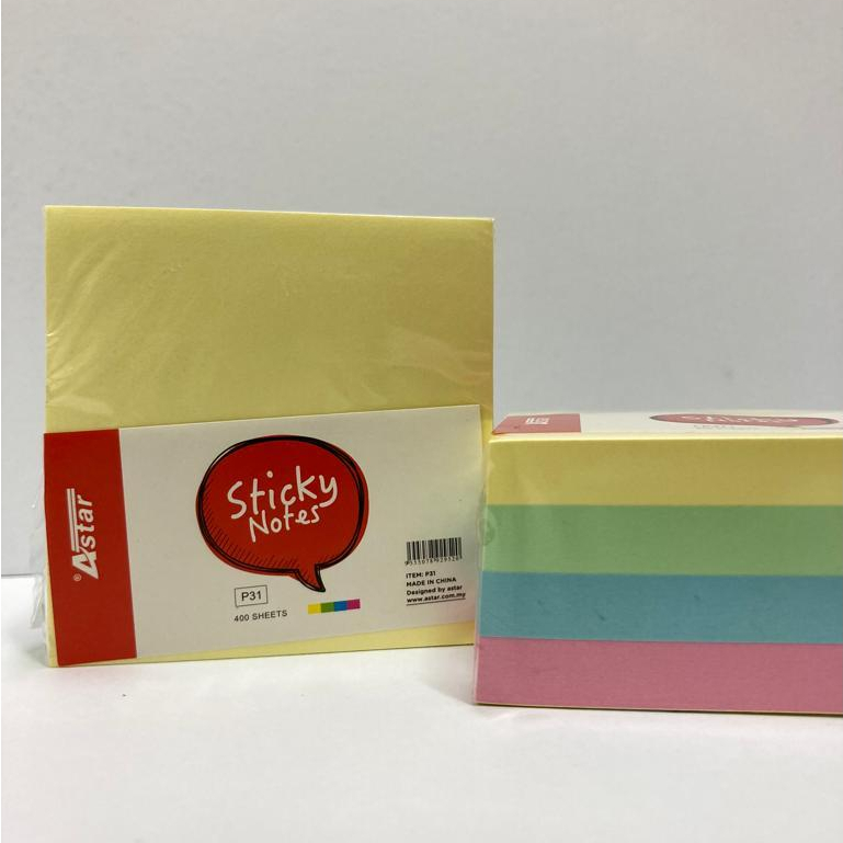 ASTAR P31 Sticky Notes / Nota Berpelekat Sendiri 5.1 cm x 3.8 cm | 400 ...