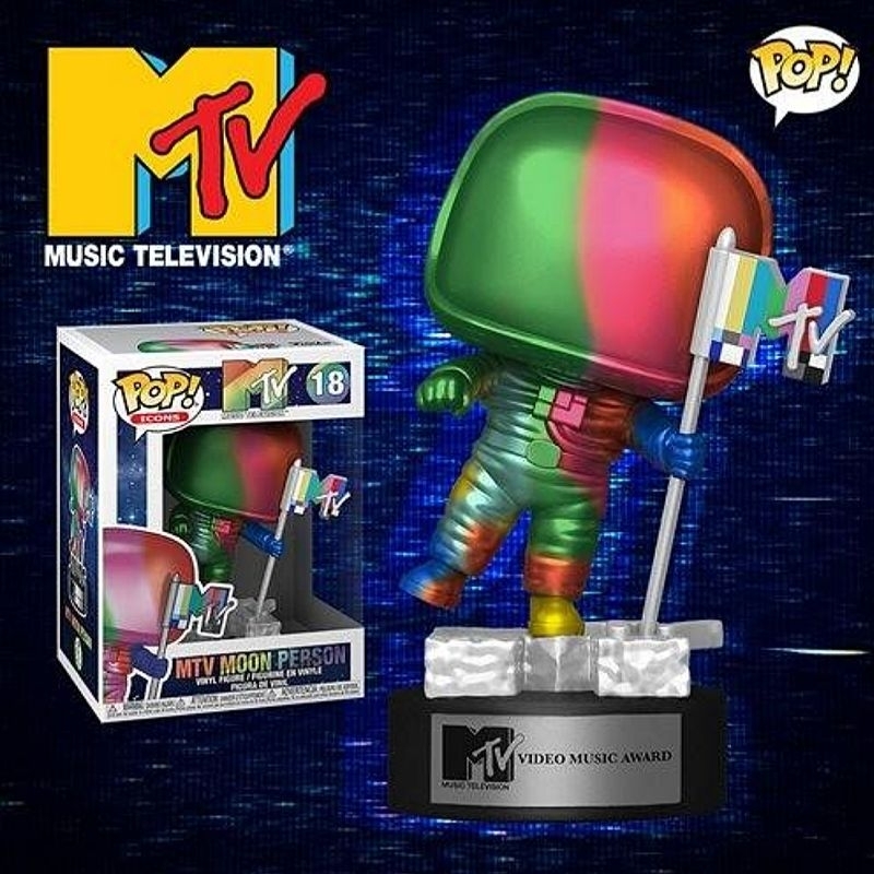 Funko Pop! Icons #18: MTV Moon Person (Rainbow) | Shopee Malaysia