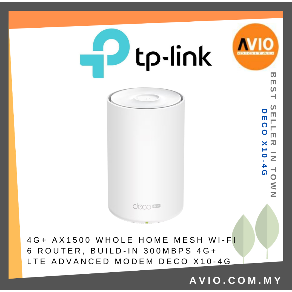 4G+ AX1500 Whole Home Mesh Wi-Fi 6 Router, Build-In 300Mbps 4G+ LTE ...