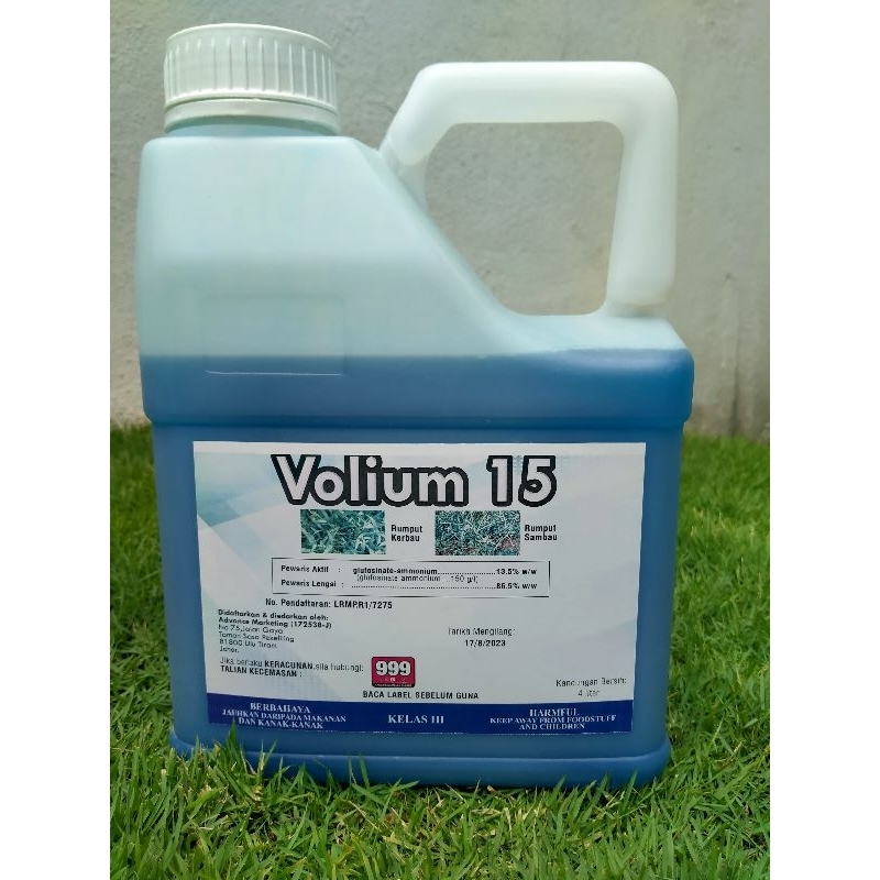 Racun Rumput 4 Liter VOLIUM 15 (sama Basta15/ Kenbast 15 /Trast15 ...
