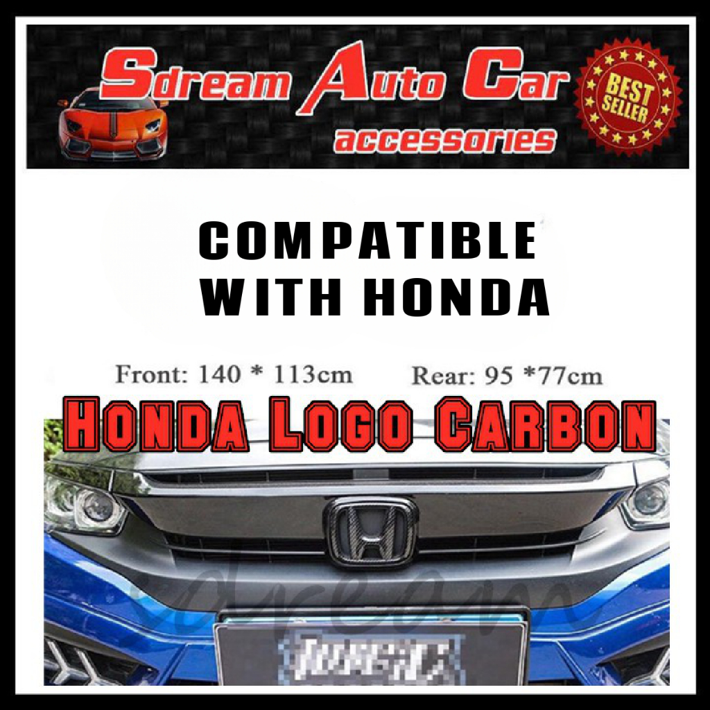 Honda Logo Carbon Fiber Metallic TYPE-R Emblem Civic FC/FD/CITY/ACCORD ...
