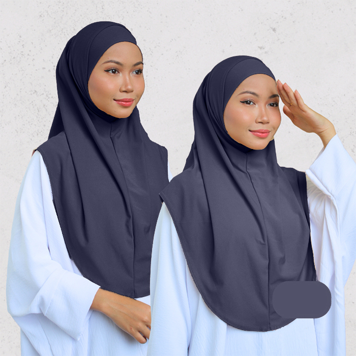 Zephia SET A Tudung Syria Moscrepe Tudung Sarung Syria Instant ironless instant Tudung Instant ...