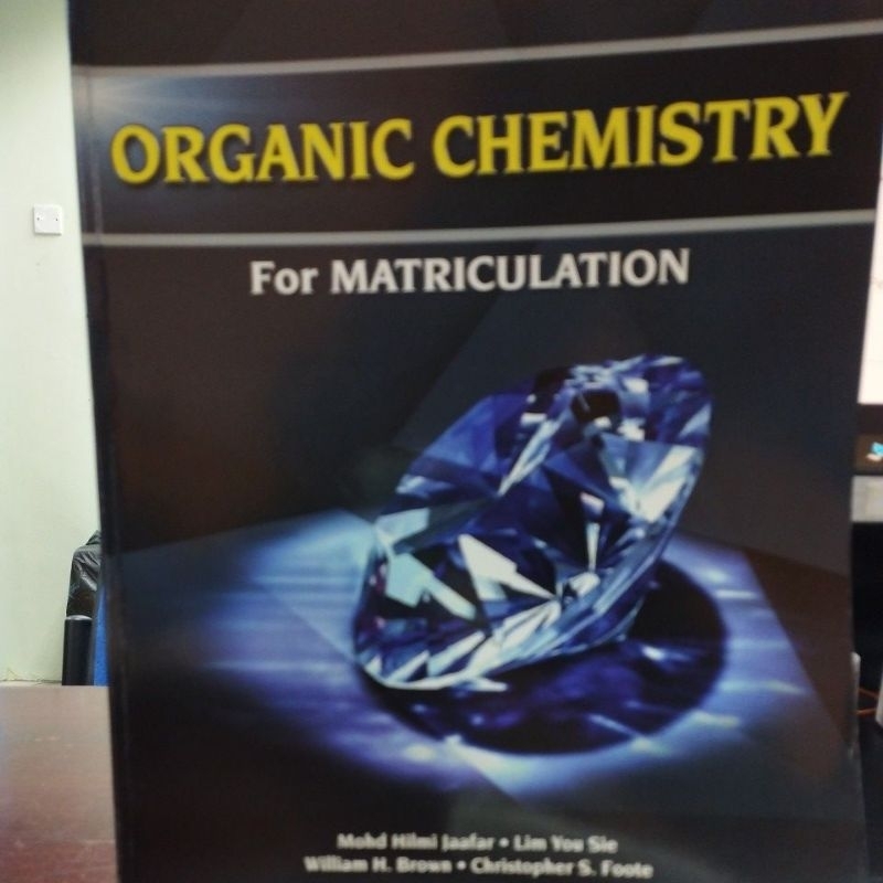 Organic Chemistry For Matriculation ( Defect-Cover ) | Shopee Malaysia