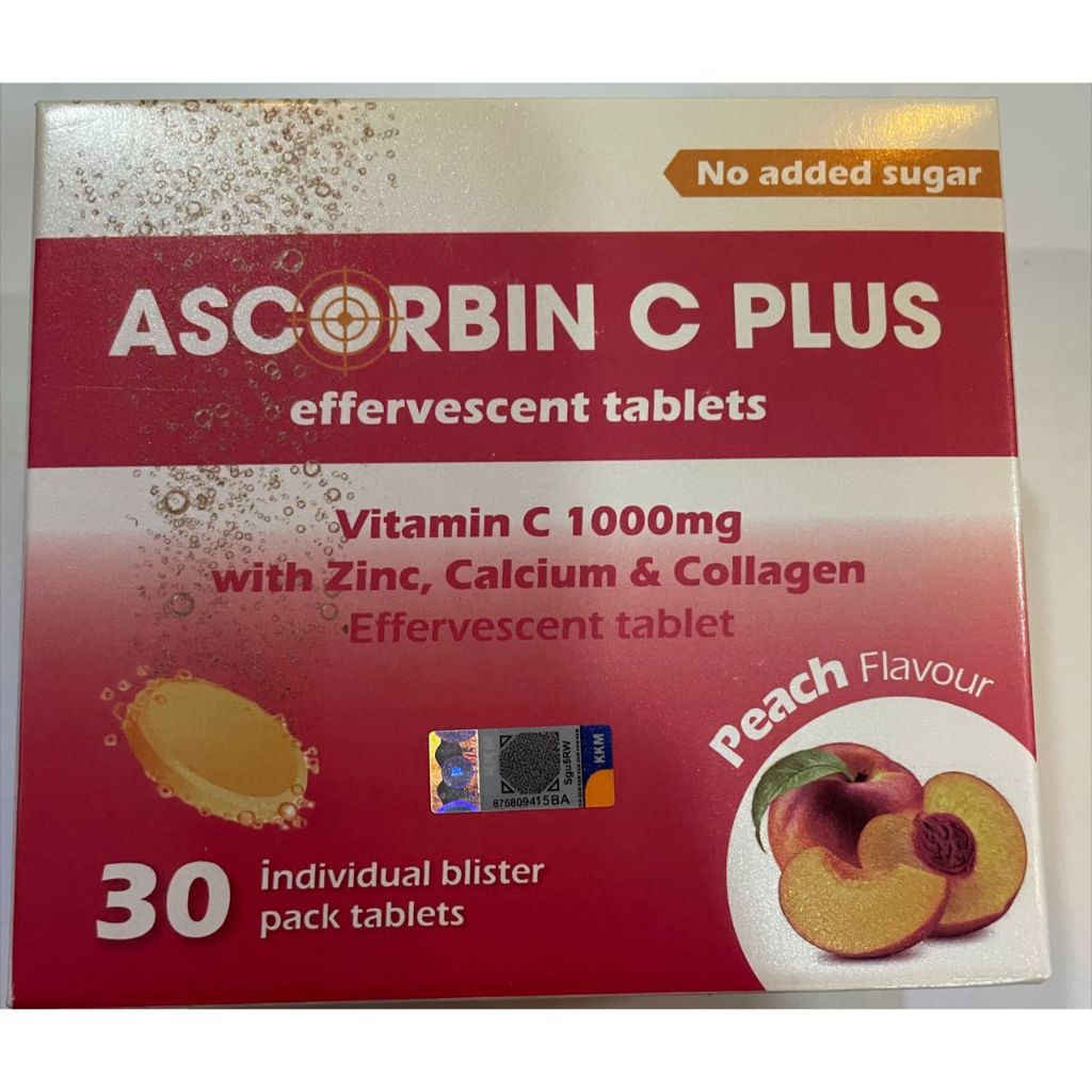 ASCORBIN C PLUS ( VITAMIN C 1000MG WITH ZINC , CALCIUM & COLLAGEN ...