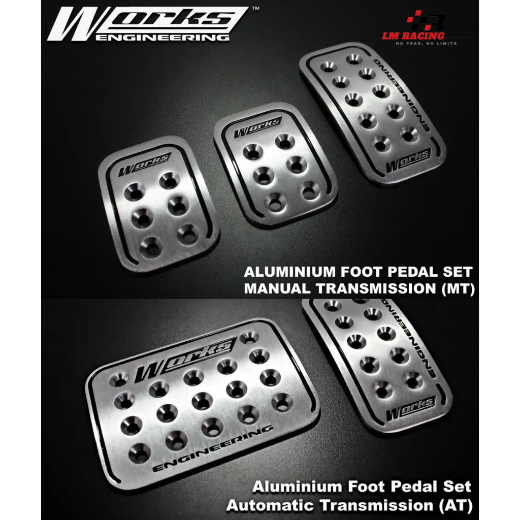 Works Aluminium Foot Pedal Set - Manual / Automatic | Shopee Malaysia
