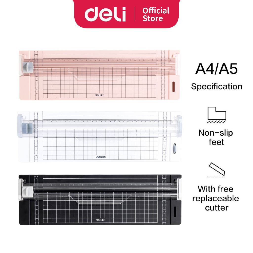 Deli Paper Trimmer Cutter Size A4/A5 Portable Photo Cutter Office ...