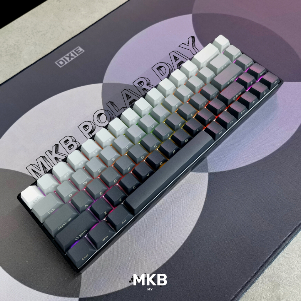 MKB DK68 Full Build Tri-Mode RGB Custom Mechanical Keyboard - Botanical ...