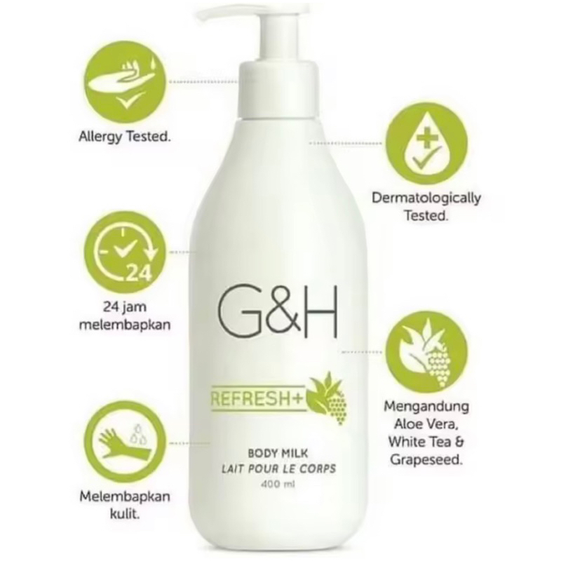 Amway G&H REFRESH+ Body Milk - 400ml | Shopee Malaysia