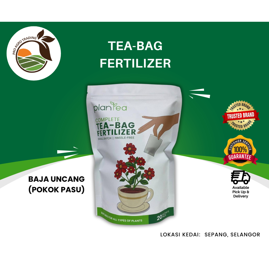 TEA BAG FERTILIZER (BAJA SUBUR POKOK PASU/ BUNGA) **20 UNCANG ...