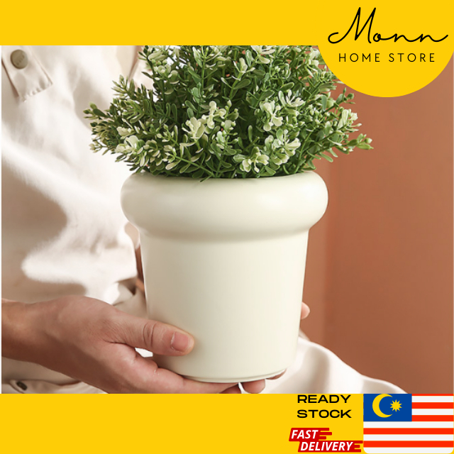 [READY STOCK] MONN Minimalist Trapezoid Handmade Ceramic Pot for ...