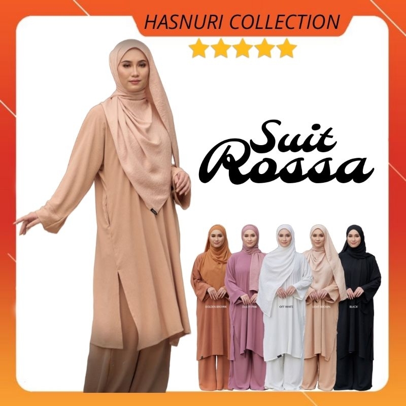 🇲🇾 PROMO Suit Rossa New Design Dress Ootd Viral Model Asyalliee Melayu ...