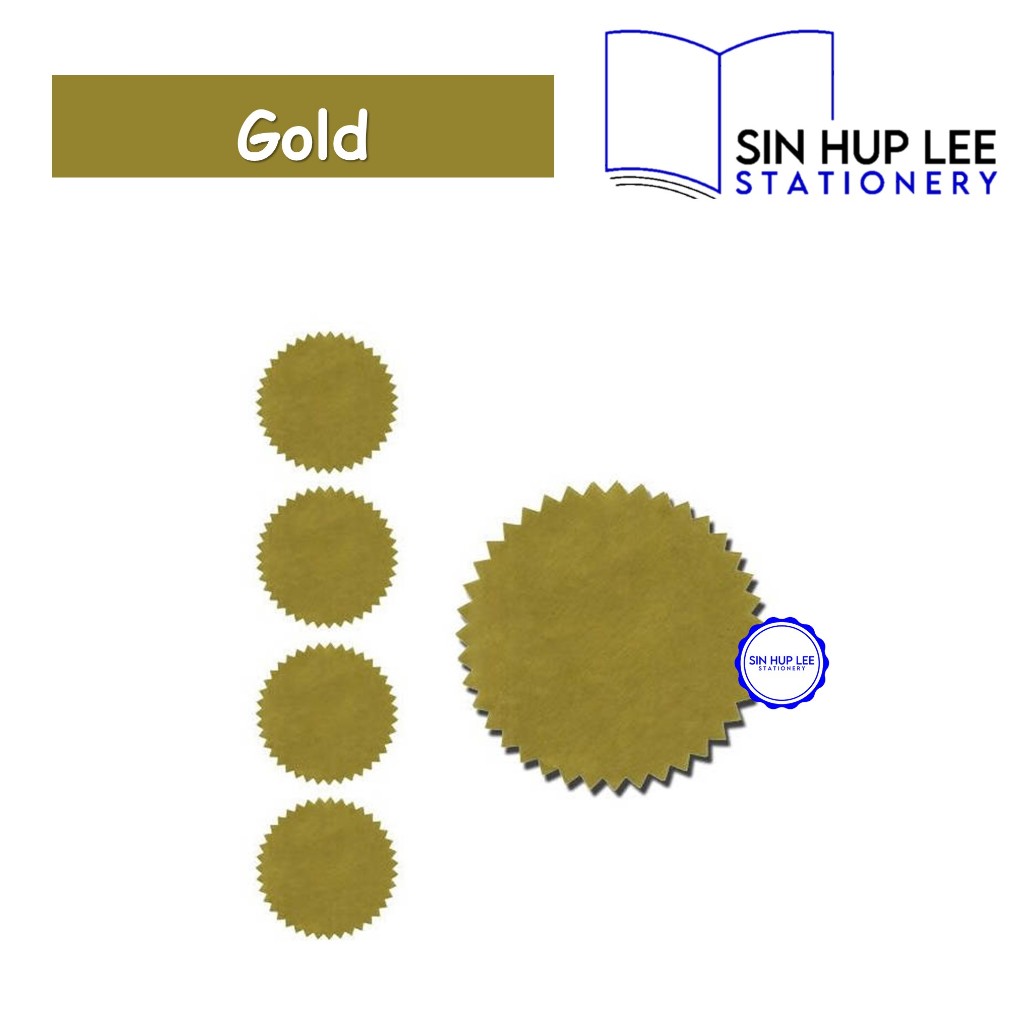 51mm Common Seal Sticker 100pcs / Certificate Sticker / Bintang Sijil ...