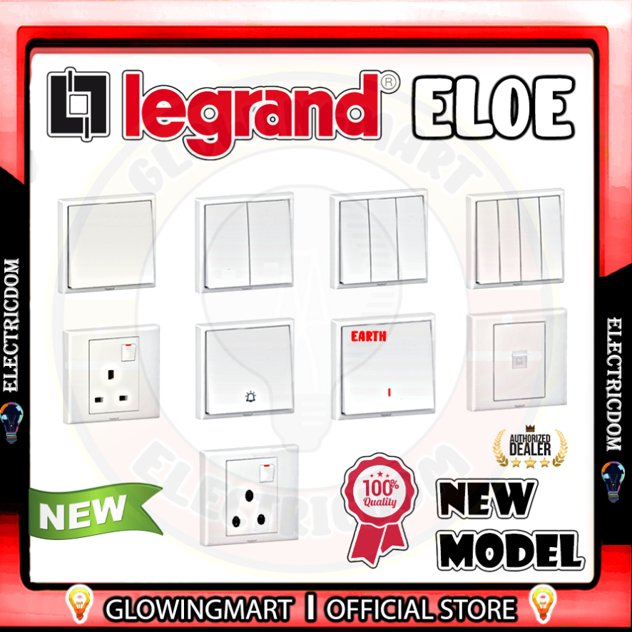 Legrand ELOE Series 】Flush Mounting Switch and Switch Socket & Socket ...
