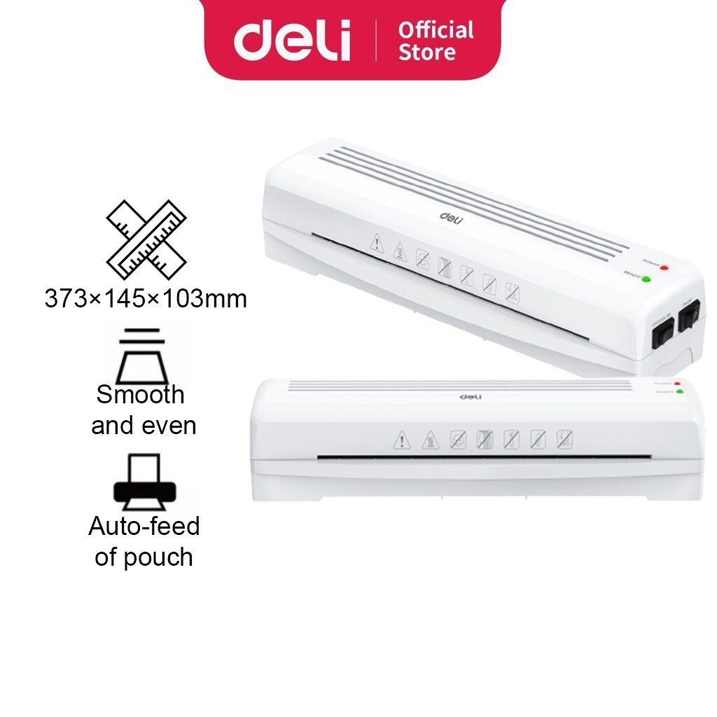 Deli A3 And A4 Laminator Office Machine Smooth Laminating White Colour