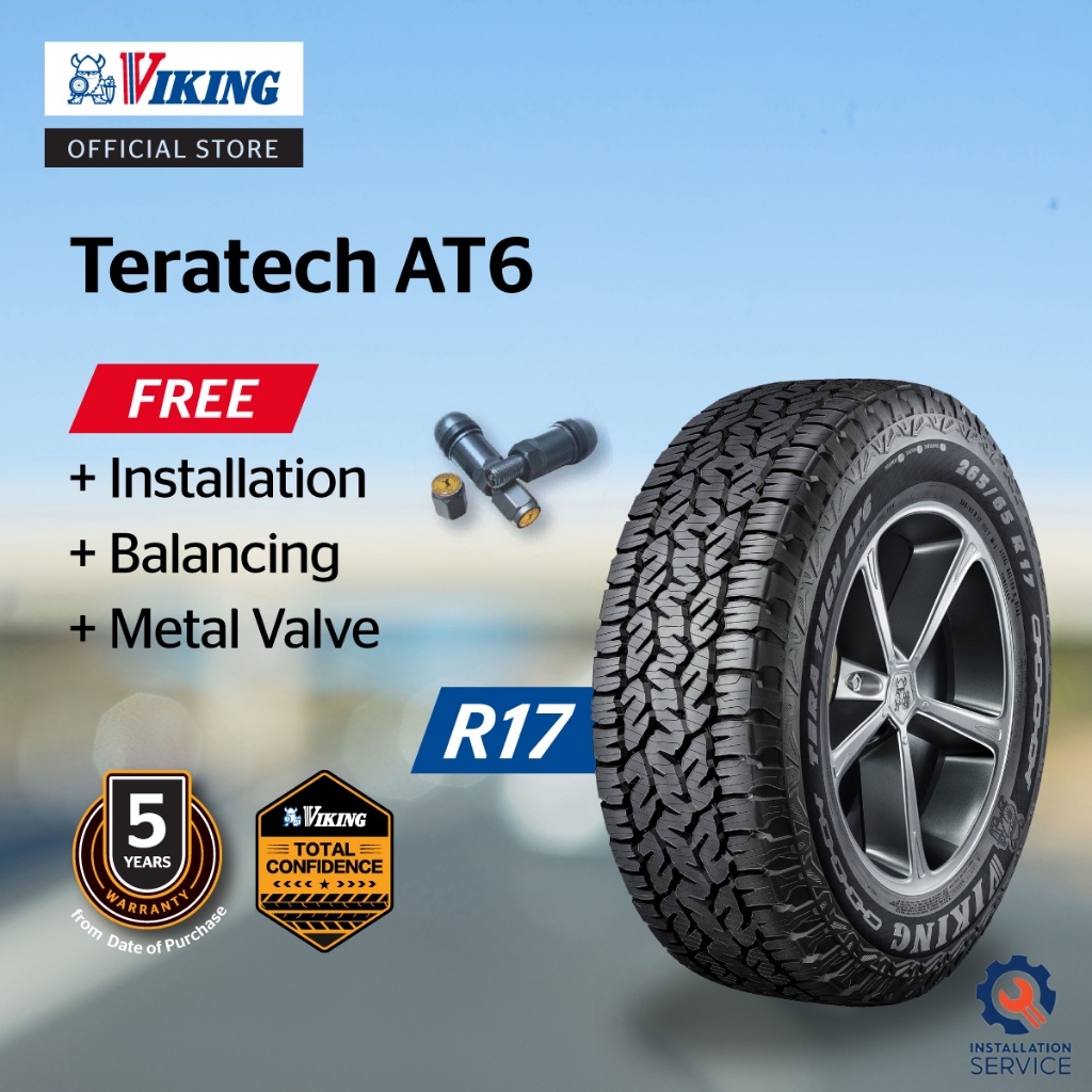 Viking Teratech AT6 R17 265/65 (with installation) | Shopee Malaysia
