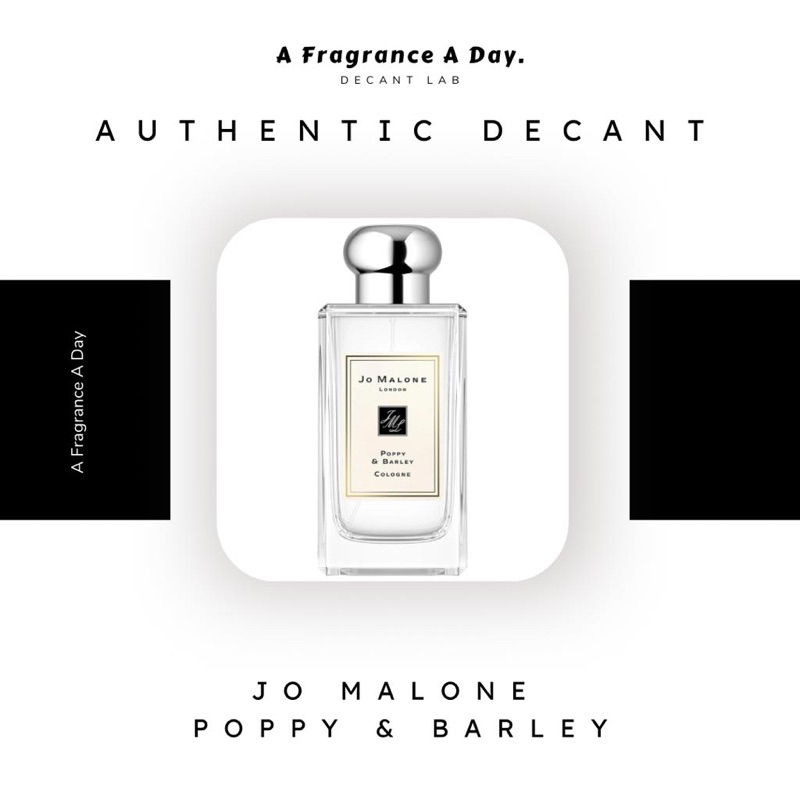 Jo Malone Poppy & Barley Cologne Original Decant 3ml/5ml/9ml | Shopee ...