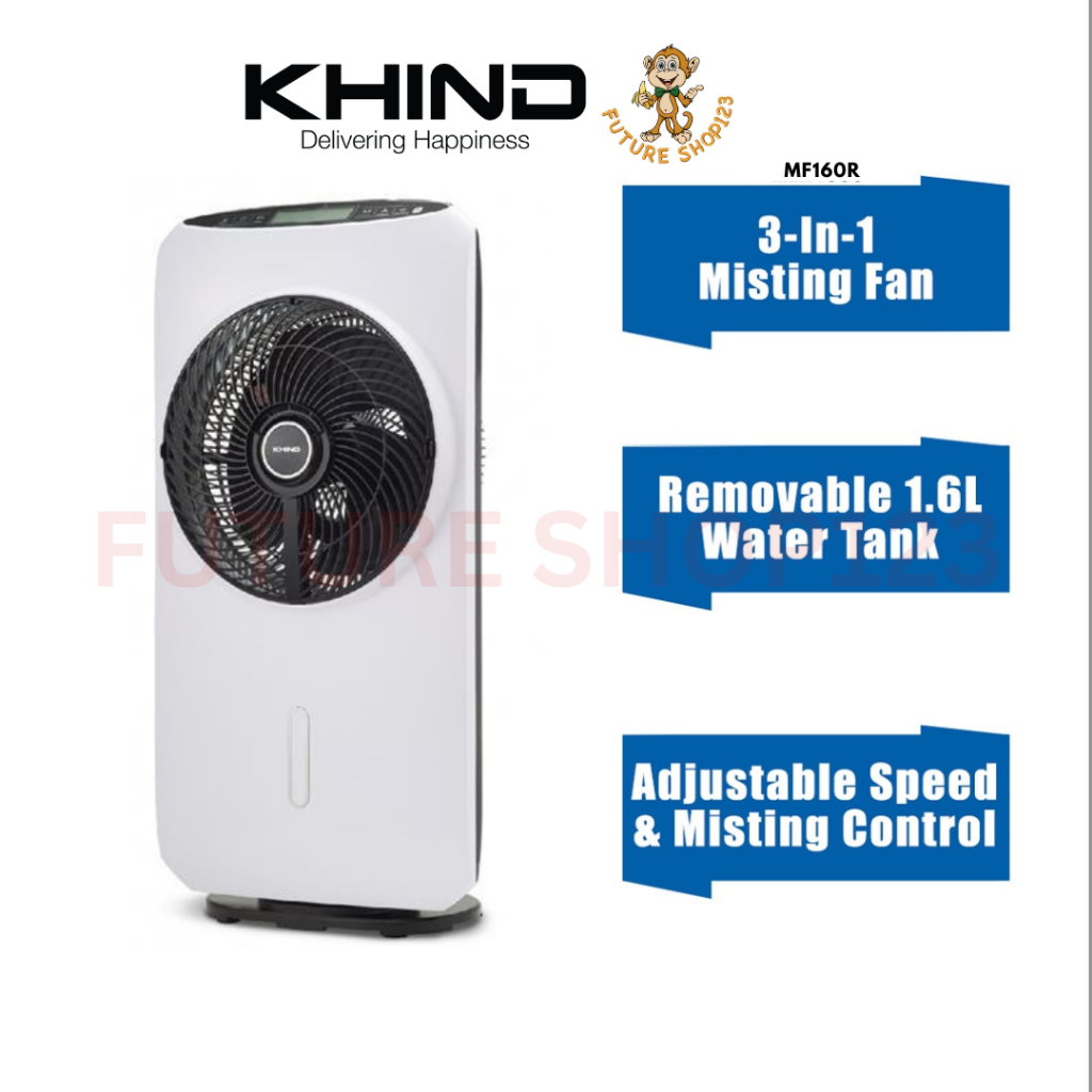 Khind DC Mist Fan 3-In-1 Function Water Tank (1.6L) MF160R DIGITAL ...