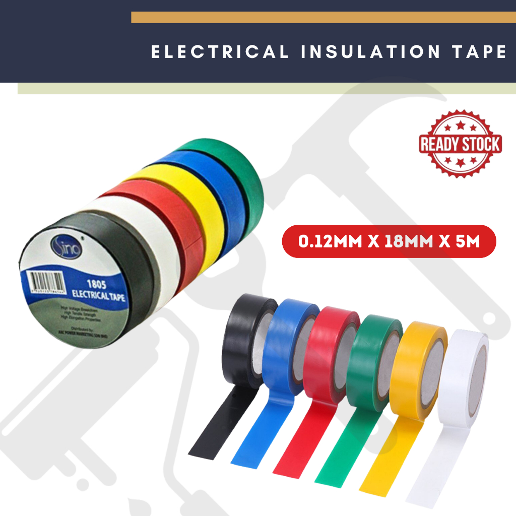 Sino/Himel/Maruzen Electrical Insulation Tape PVC Wire Tape Pita ...