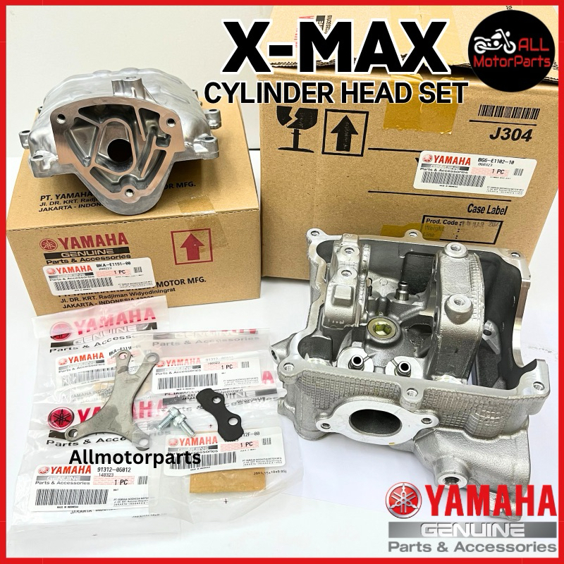 [100% ORI] XMAX X MAX XMAX 250 CYLINDER HEAD FULL SET HEAD COVER BOLT PLATE BG6-E1102-10 ...