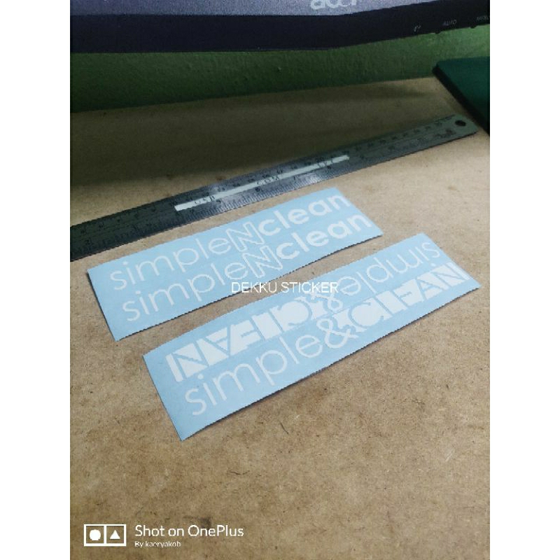 Sticker Simple N Clean - 2PCS | Shopee Malaysia