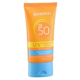 Guardian UV Face & Body Sunscreen Lotion Sun Protection SPF50 50ml or 100ml Sunblock | Shopee ...
