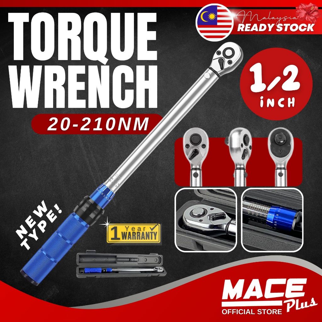 PRODIY NEW BLUE 1/2 Inch Driver Click Adjustable Micrometer Torque ...