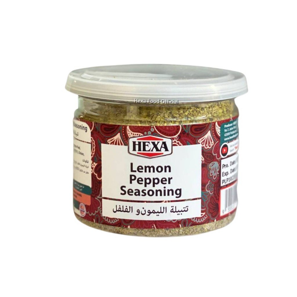 HEXA HALAL Lemon Pepper Seasoning 160gm #102 Bahan Perasa Lemon Lada ...